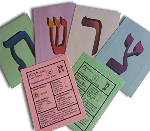 The Hebrew Aleph-Bet Flashcards: Juanita J. Bequeath: 9780692573075 ...