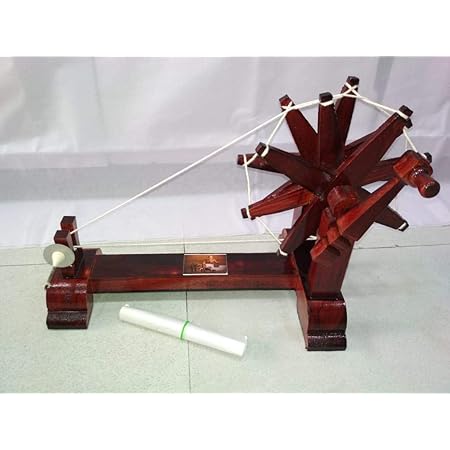 Mini Gandhi Charkha | Wooden Charkha | Spinning Wheel | Wooden Khadi ...