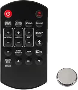Remote Control for Panasonic SC-HTE80 SC-HTB680 SU-HTB680 SC-HTB8 Soundbar Home Theater System ...