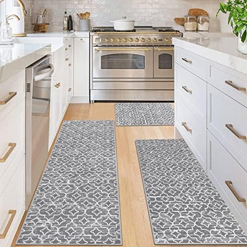 Amazon.com: Kitchen Rugs Sets of 3,Farmhouse Kitchen Runner Rugs Non ...