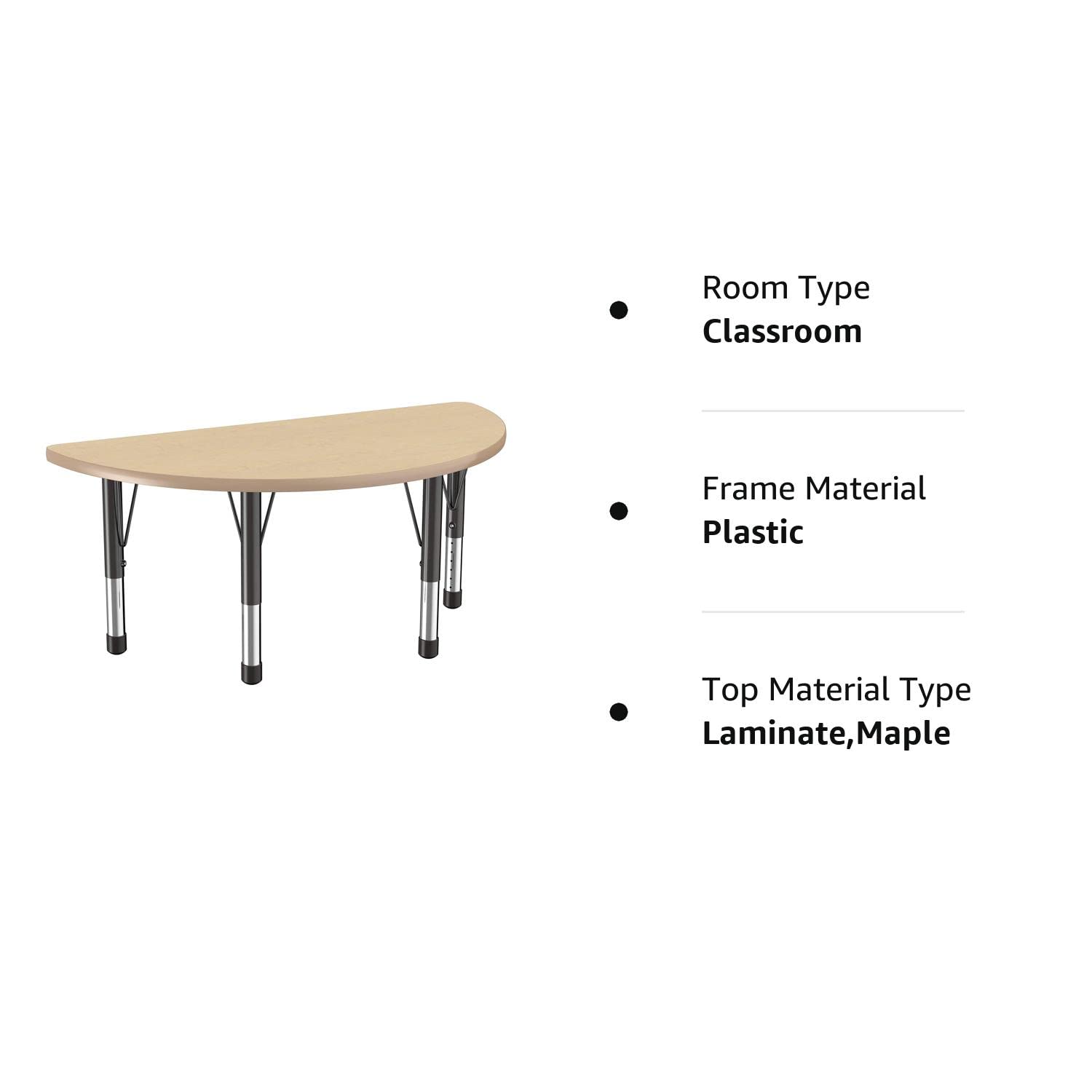 Half Moon Classroom Table