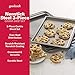 GoodCook Nonstick Steel 3-Piece Cookie Sheet Set, Gray, Small, Medium ...