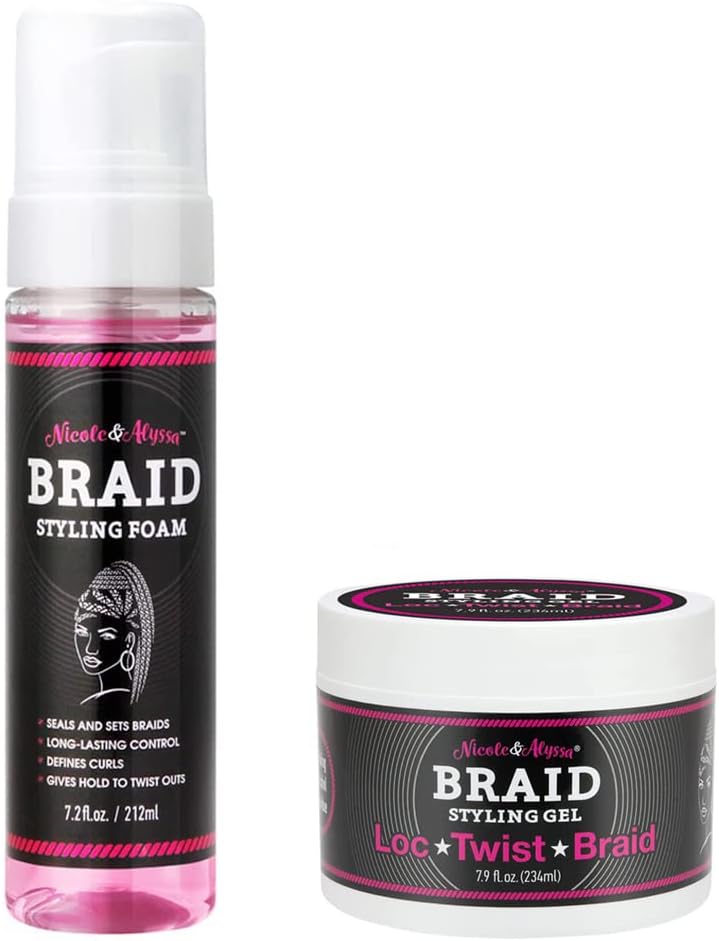 Amazon.com : Nicole & Alyssa - Braid Styling Gel for Locs, Twists, and ...