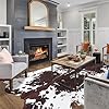 Amazon.com: Cowhide Rug Cow Print Rug 4.6x5.2,Large Cow Hide Rug Rugs ...