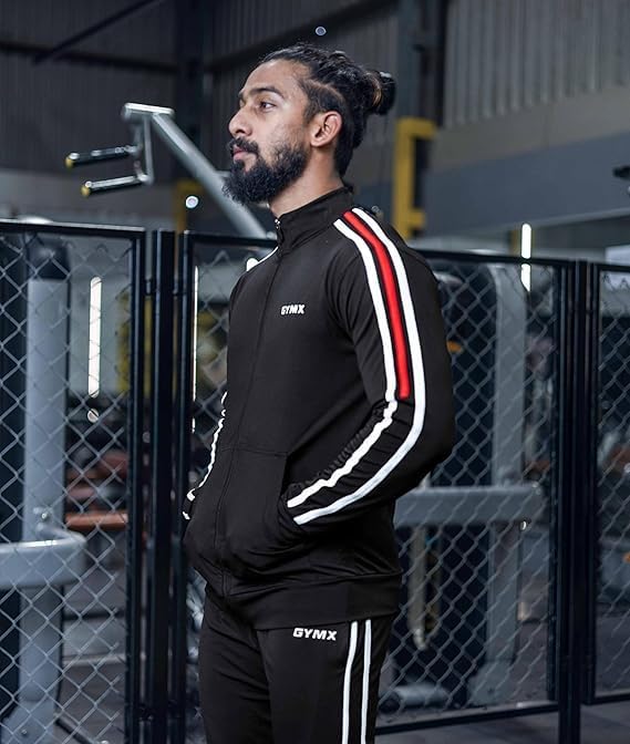 Gymx Genesis Jacket | Men Windcheater Jacket | Regular Fit Polyester ...