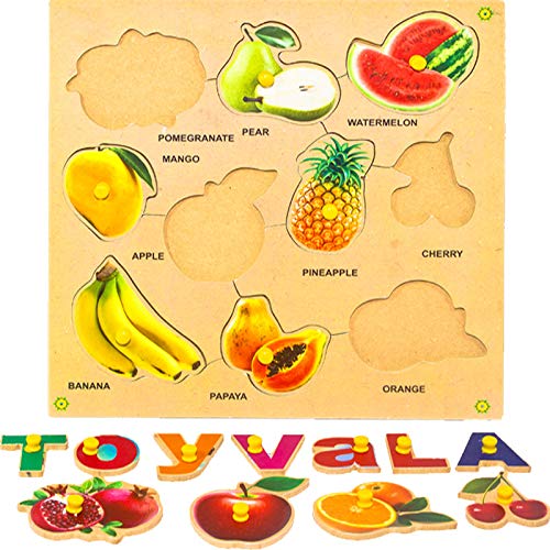 Interesting Pinewood Wooden Puzzle Various Fruits Learning Educational ...