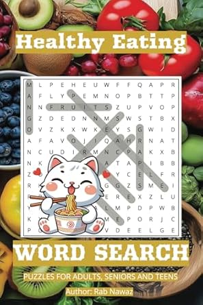 Healthy Eating Word Search Puzzle Book: Mindful Eating & Nutrition ...
