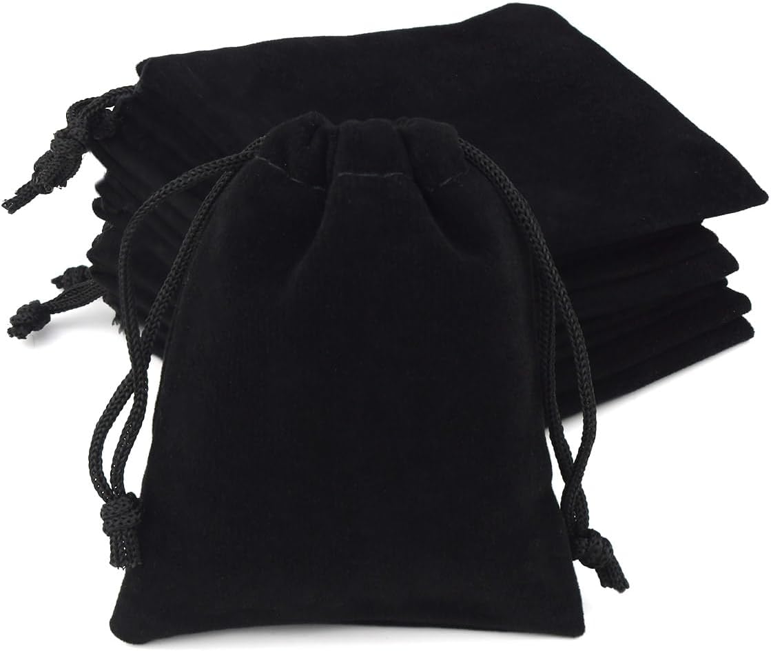 Amazon.com: 10PCS Velvet Bags with Drawstrings, 3x4" Small Drawstring ...