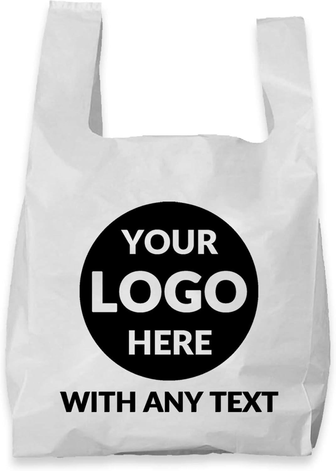 Amazon.com: SALIFECO 500 Custom Plastic Bags with Logo, Personalized ...