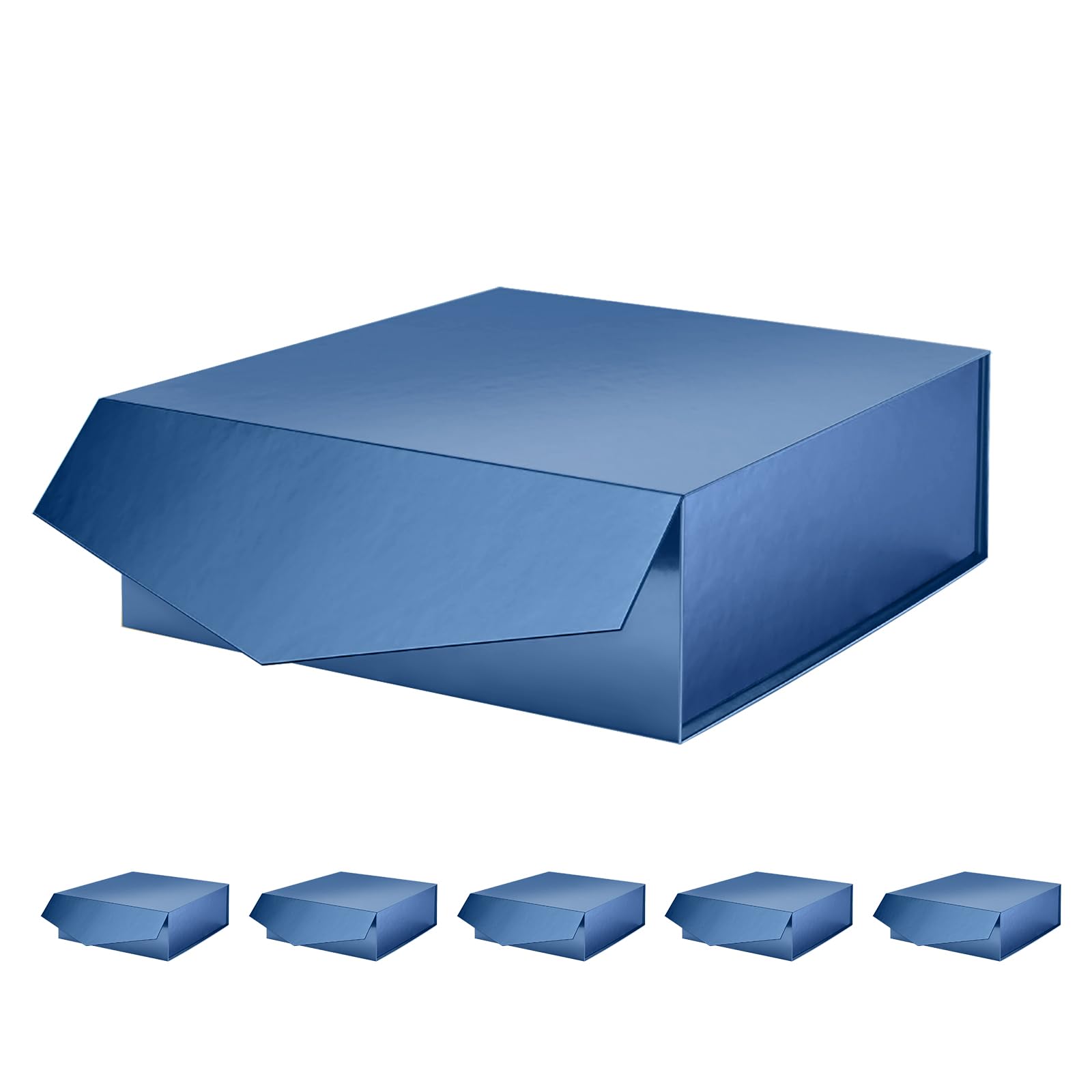 Amazon.com: MALICPLUS 6 Gift Boxes with Lids, Large Gift Boxes 9x9x3.4 ...