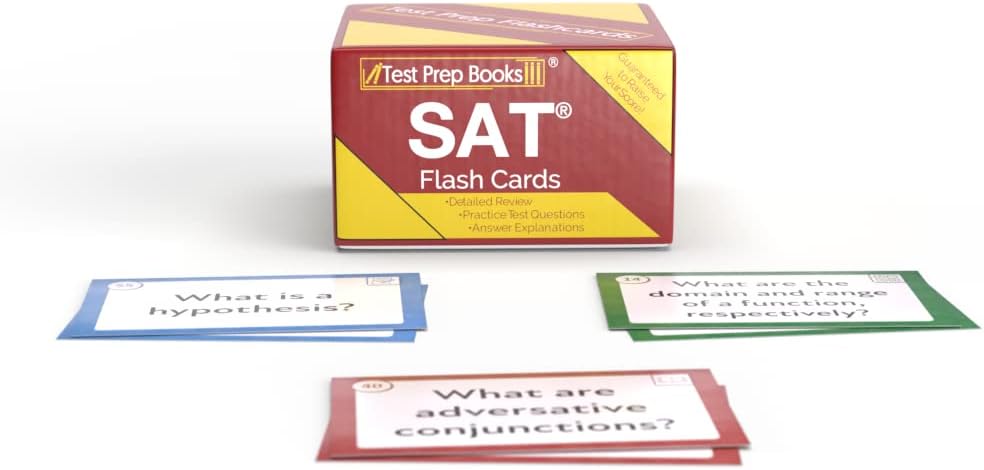 Amazon.com: SAT Flash Cards: SAT Prep 2022-2023 Flashcards Study Guide ...