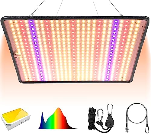 SEAMETAL LED Grow Lights for Indoor Plants Full Spectrum 300W 500 LEDs ...