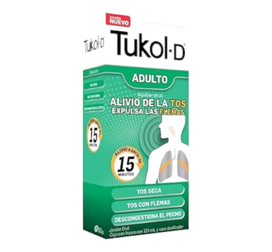 Tukol D Adulto Jarabe, 125 ml : Amazon.com.mx: Salud y Cuidado Personal