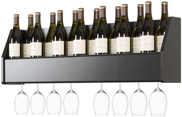 Amazon.com: Floating Wine Rack in Black : Home & Kitchen