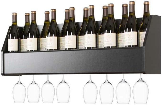 Amazon.com: Floating Wine Rack in Black : Home & Kitchen