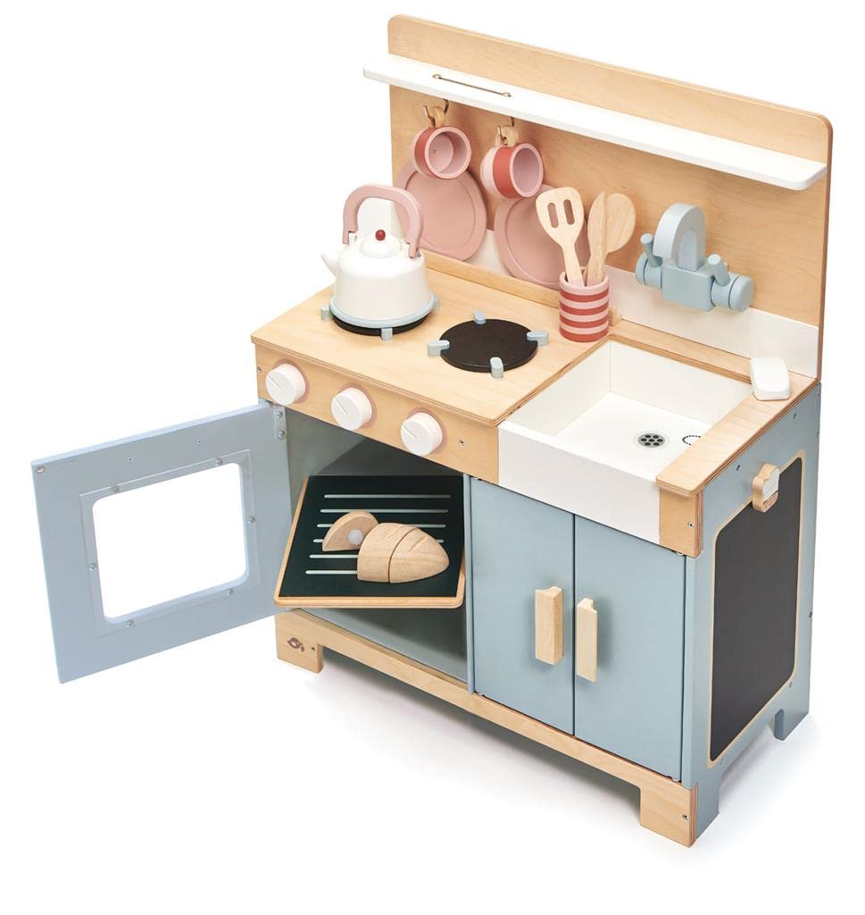 TL8205 Mini Chef Home Kitchen – Wooden Kitchenette Fully Equipped with ...