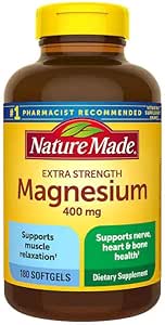 Amazon.com: Generic Natures Mades Extra Strength Magnesium 400 mg. 180 ...