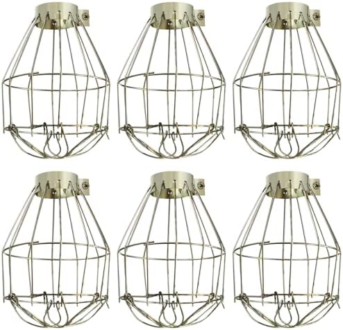 Rustic State Adjustable Metal Wire Hanging Pendant Light Cage, Lamp ...