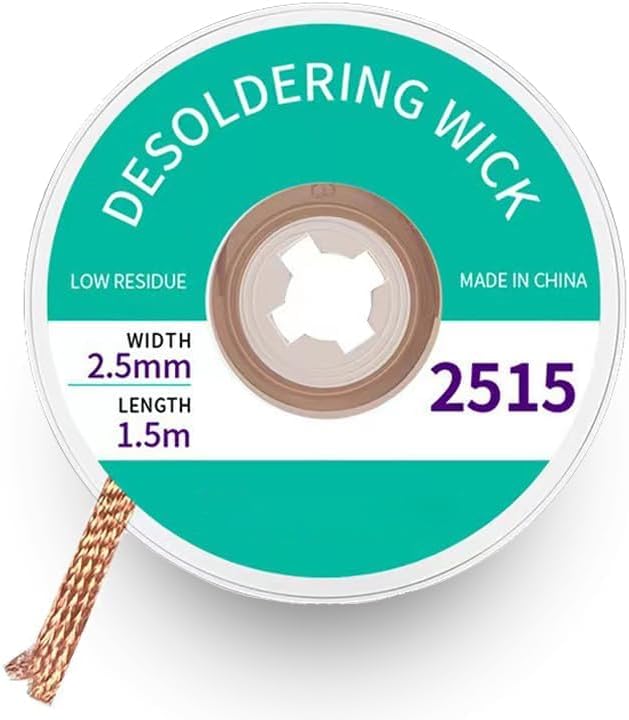 2 PCS Solder Wick Braid, Desoldering Braid with Flux No-Clean ...