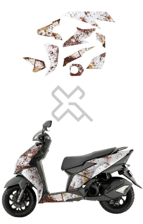 Grayfixx Rust Edition Full Body Sticker for Ntorq 125 : Amazon.in: Car ...