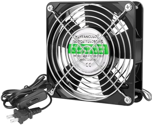 Amazon.com: AC Infinity AXIAL 1238W, Muffin Fan, 120V AC 120mm x 38mm ...
