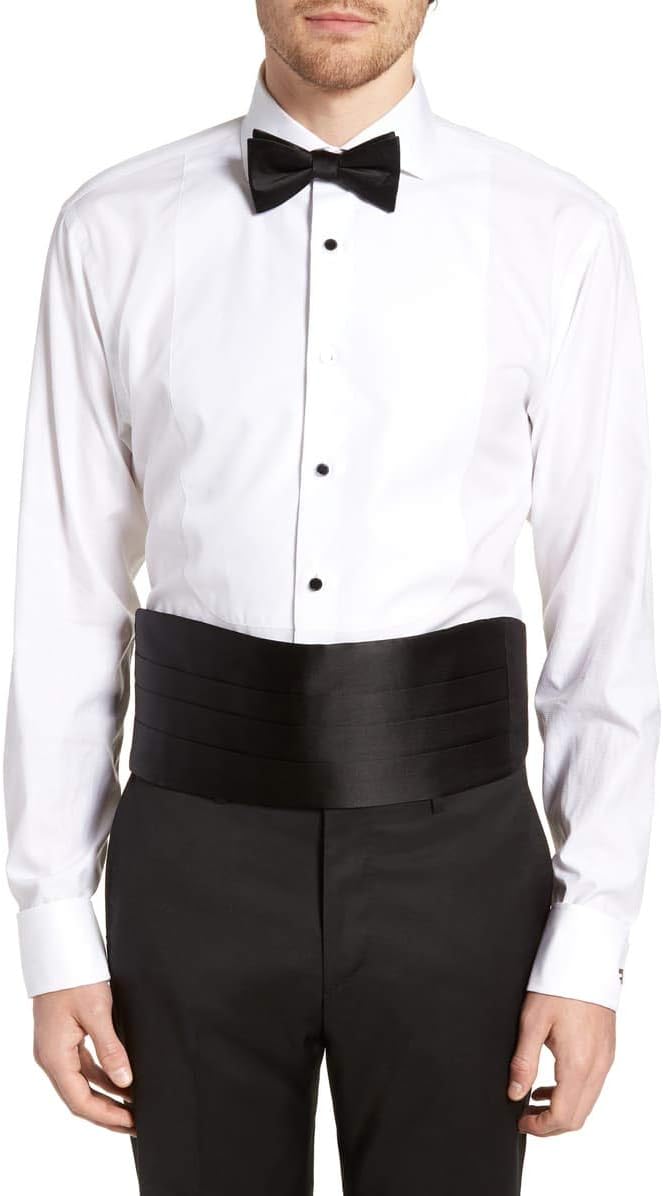 Amazon.com: Silk Cumberbund & Bowtie Black Mens Cummerbund & Bow Tie ...