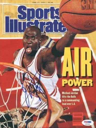 Bulls Michael Jordan Signed Sports Illustrated 1991#p02509 - PSA/DNA ...