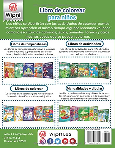 Marcador de puntos libro de actividades colorear para niños 3 años ...