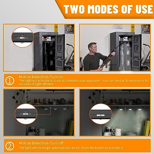 Snapklik.com : MIND&ACTION Gun Safe Lights,Motion Activated LED Light ...