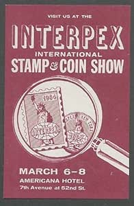 Amazon.com: United States, New York, 1964 INTERPEX, International Stamp ...