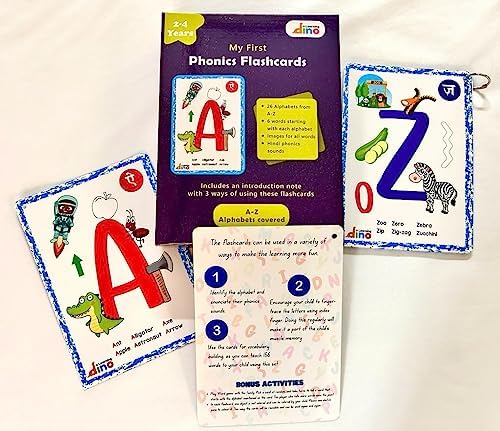 Buy Phonics/Alphabet (ABC) Flashcards for 2 to 4 Year Old Kids ...