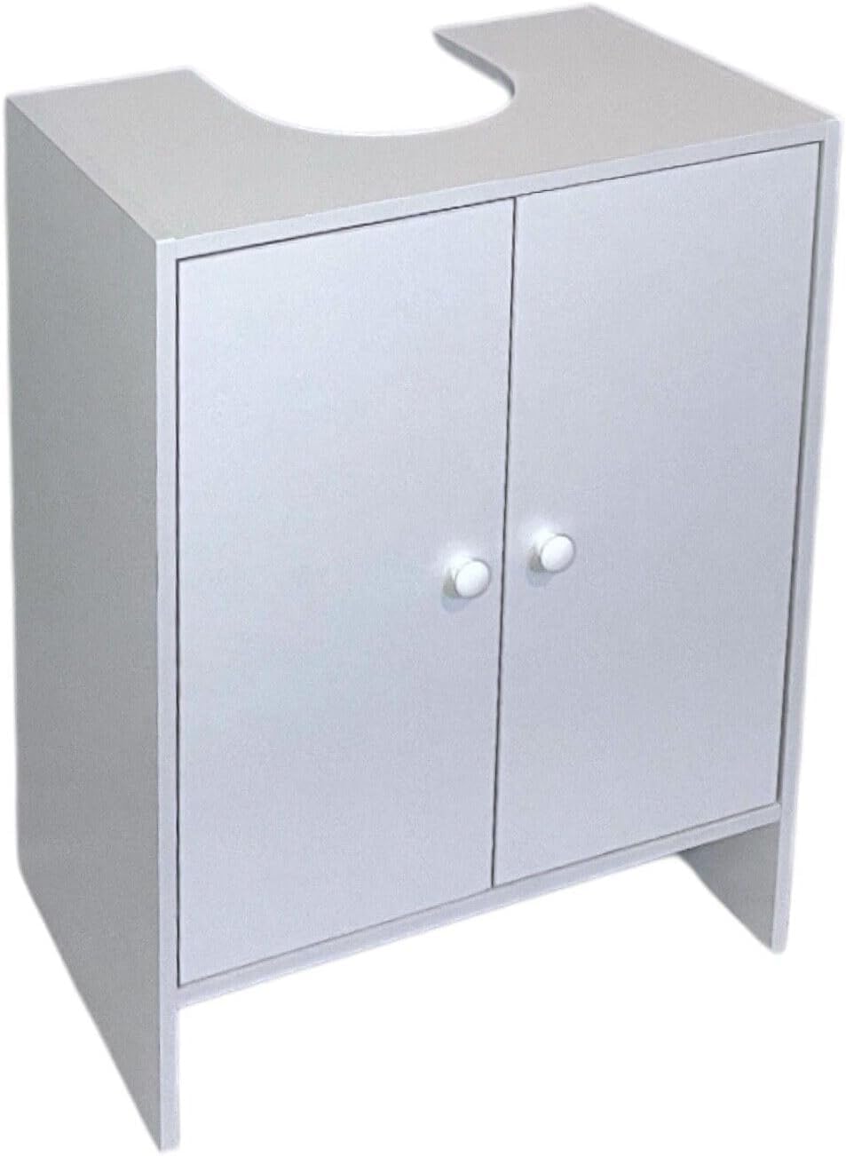 HOMELOX Bathroom Sink Cabinet Under Basin Unit Cupboard 2 Door Storage ...