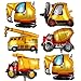 Amazon.com: 6 Pcs Construction Balloons Excavator Balloon Dump Truck ...