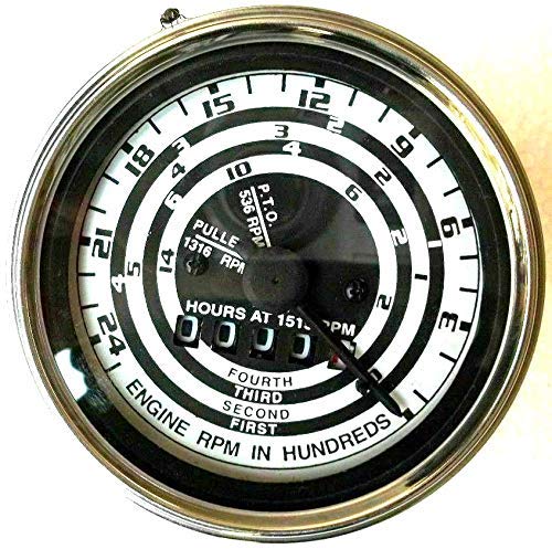 FD New Holland Tractor Speedometer C3NN17360N, 8N17360A1- Chrome Bezel ...