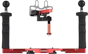 Amazon.com : Andoer Dual Handle Camera Diving Rig Handheld Underwater ...