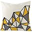 KnSam 20x20 inch Pillowcases, Linen Square Case Geometric Pattern ...