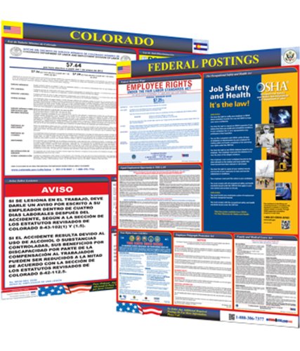 Osha4less Labor Law Poster - State and Federal, Colorado (CO-CB ...