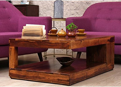 Keon Furniture Sheesham Wood Square Coffee Table for Living Room ...