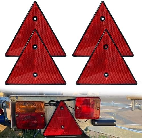 Warning Triangle,4Pcs Warning Triangles for Cars,Practical Red Triangle ...