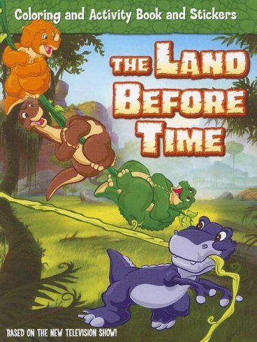 The Land Before Time Coloring and Activity Book and Stickers: Amazon.co ...