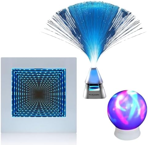 Playlearn 22cm Sensory LED Infinity Mirror Tunnel Light - 17cm Color ...
