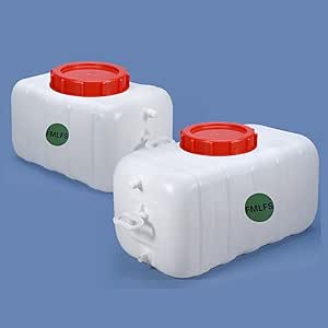 Amazon.co.jp: Large Capacity White HDPE Plastic Water Storage Container ...