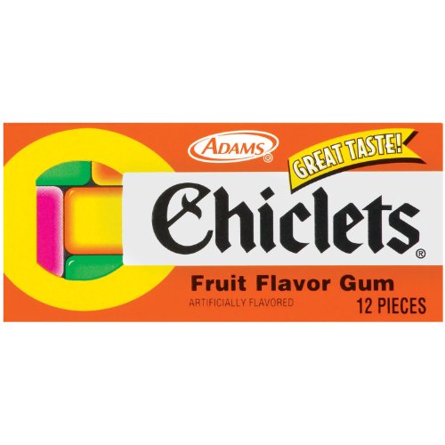 Chiclets Gum, Fruit Flavor, 12-Piece (Pack of 20) (B006REQ5ZW) | Amazon ...