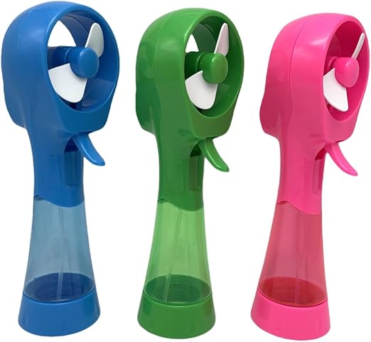 Amazon.com: keaid Deluxe Water Misting Fan Handheld Battery Powered ...