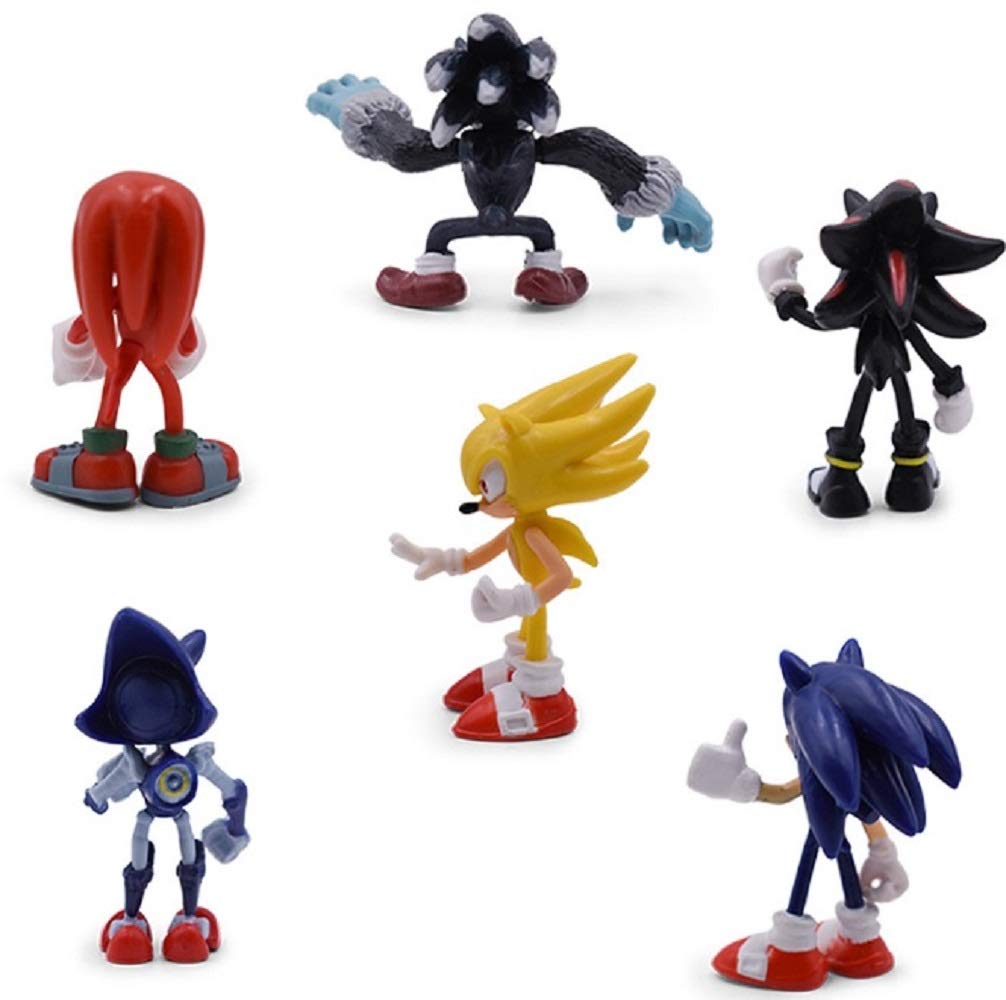 Buy Sonic the Hedgehog Action Figures – 6 Pcs Collectible Figures with ...