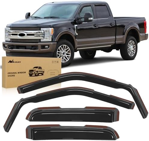 Amazon.com: Nilight in Channel Rain Guards for Ford F150 Raptor 2015 ...