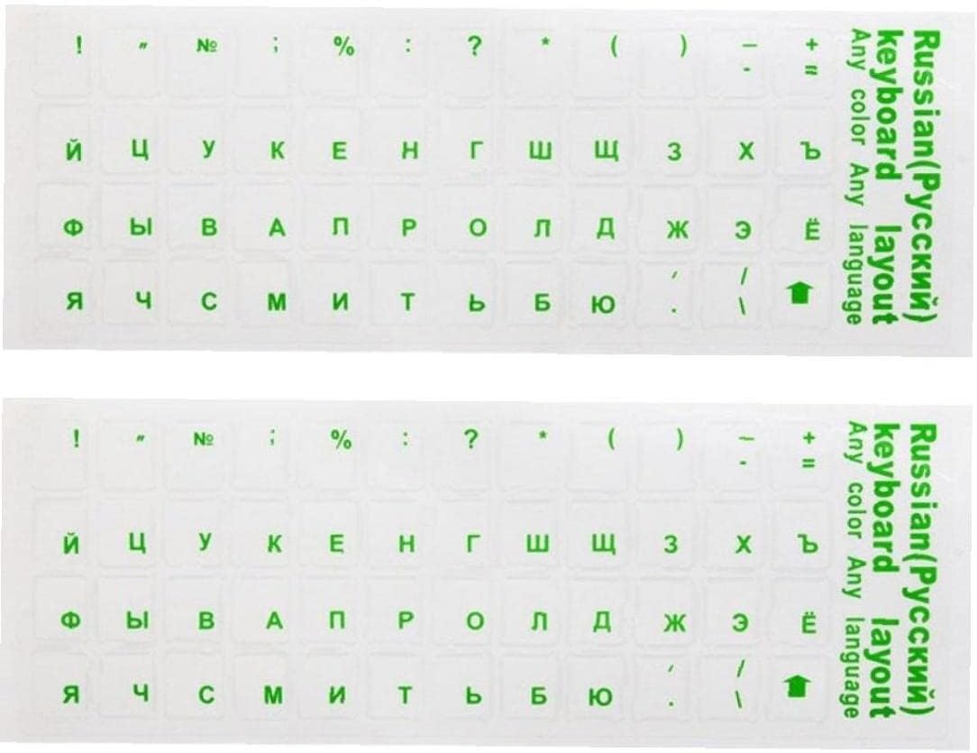 Touches Clavier AZERTY Russe Cyrillique Stickers Autocollants 11 * 13 ...