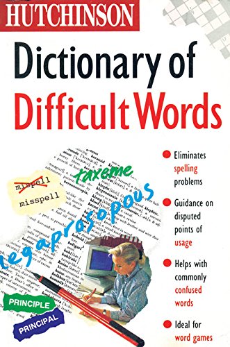 Dictionary of Difficult Words - Hutchinson: John Ayto: 9788187572435 ...