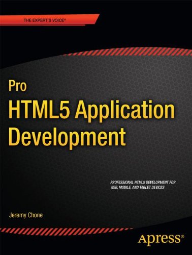 Pro Html5 Application Development: Frank Rousseau: 9781430241737: Amazon.com: Books
