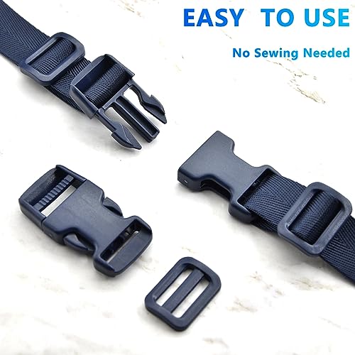 Snapklik.com : MELORDY 1 Inch Buckles Straps Set
